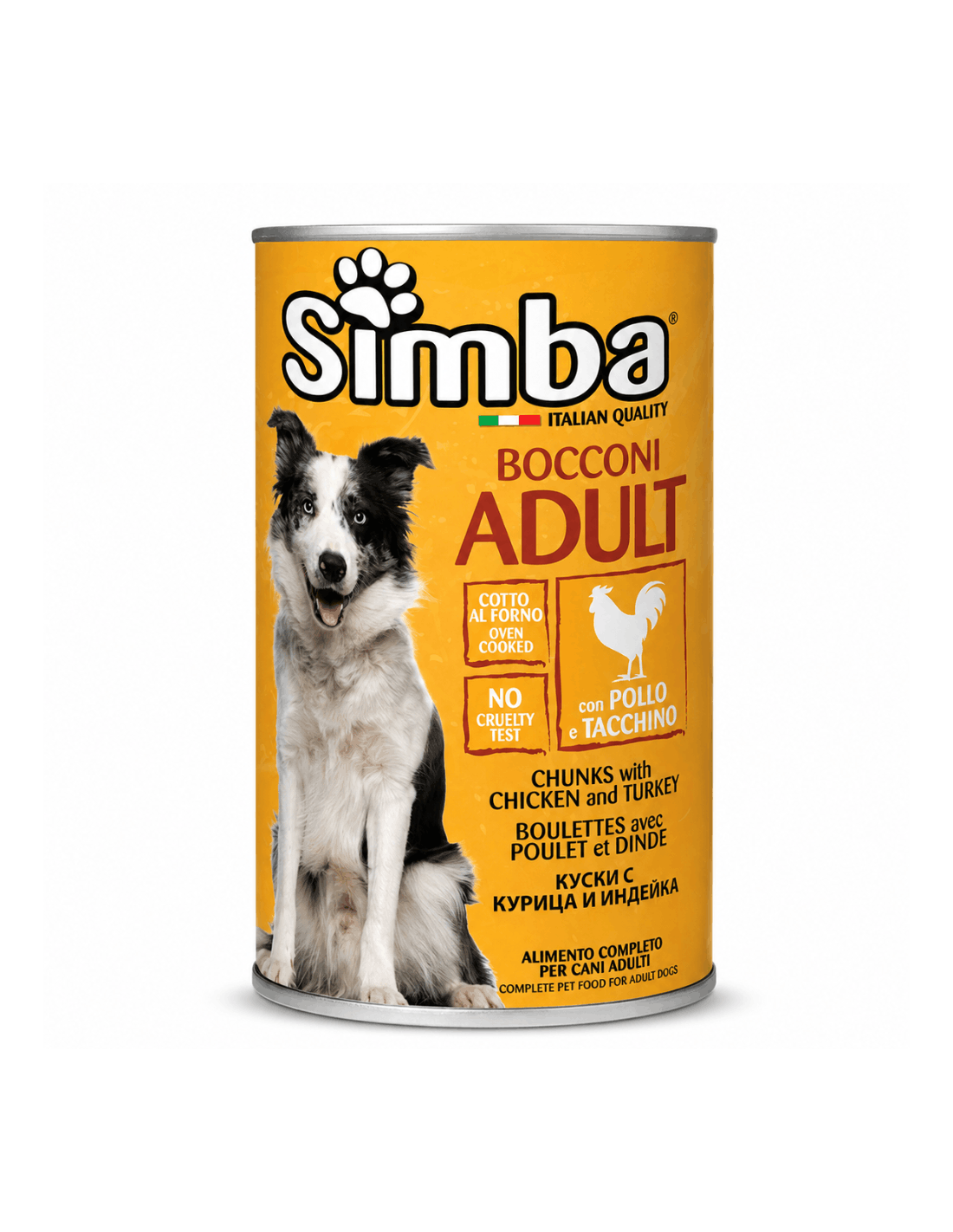 Simba bouchées poulet et dinde – pâtée pour chiens adultes