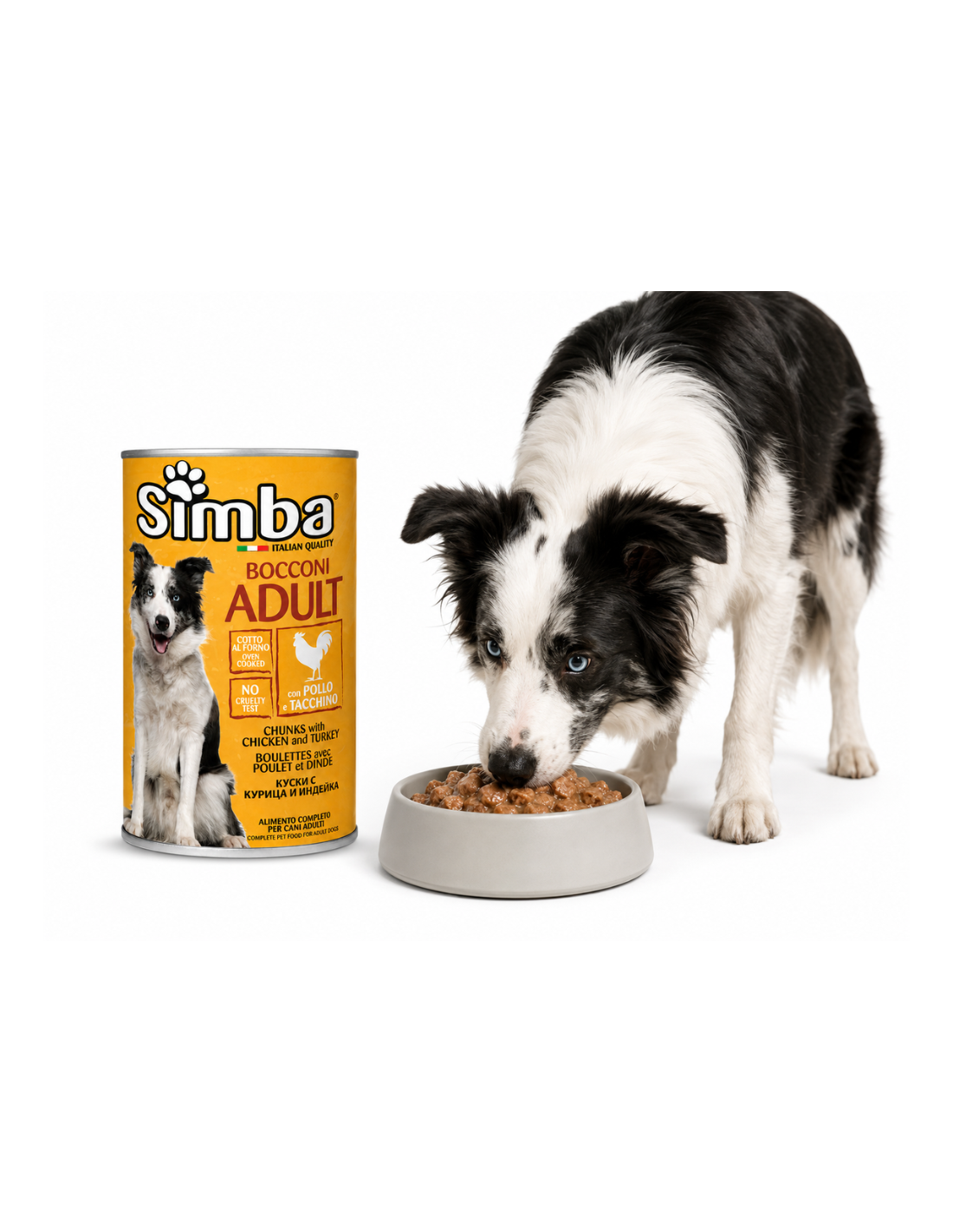 Simba bouchées poulet et dinde – pâtée pour chiens adultes